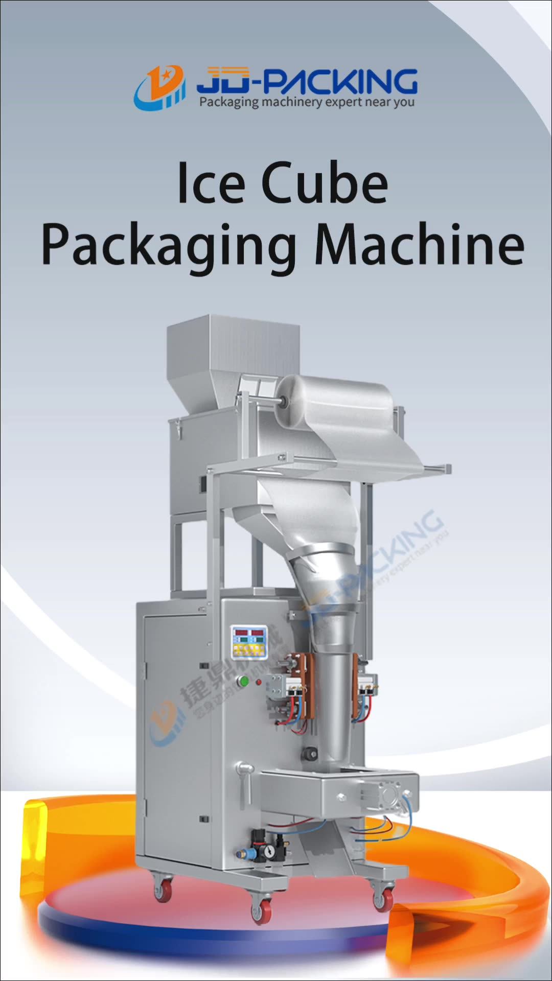Automatic Ice Cube Sachet Bag Filling Sealing Packaging Packing Machine ...