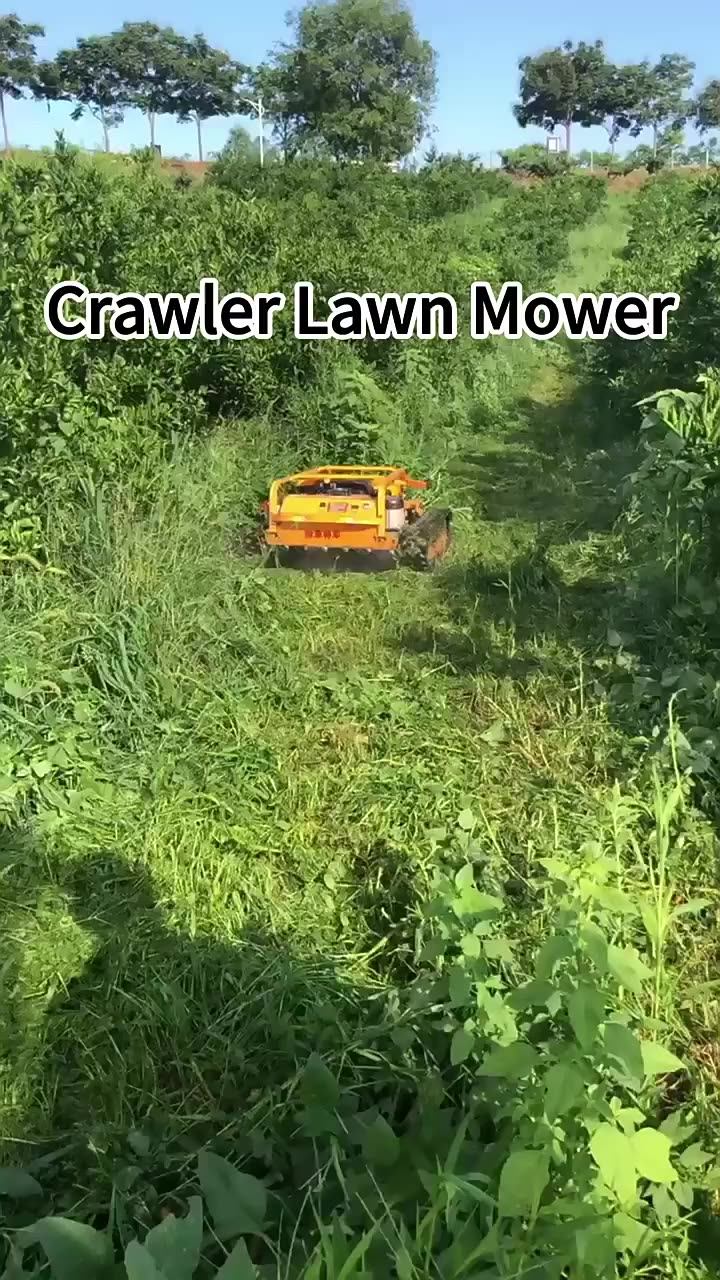 Chinese Remote Control Lawn Mower Crawler All Terrain Slope Mowing ...