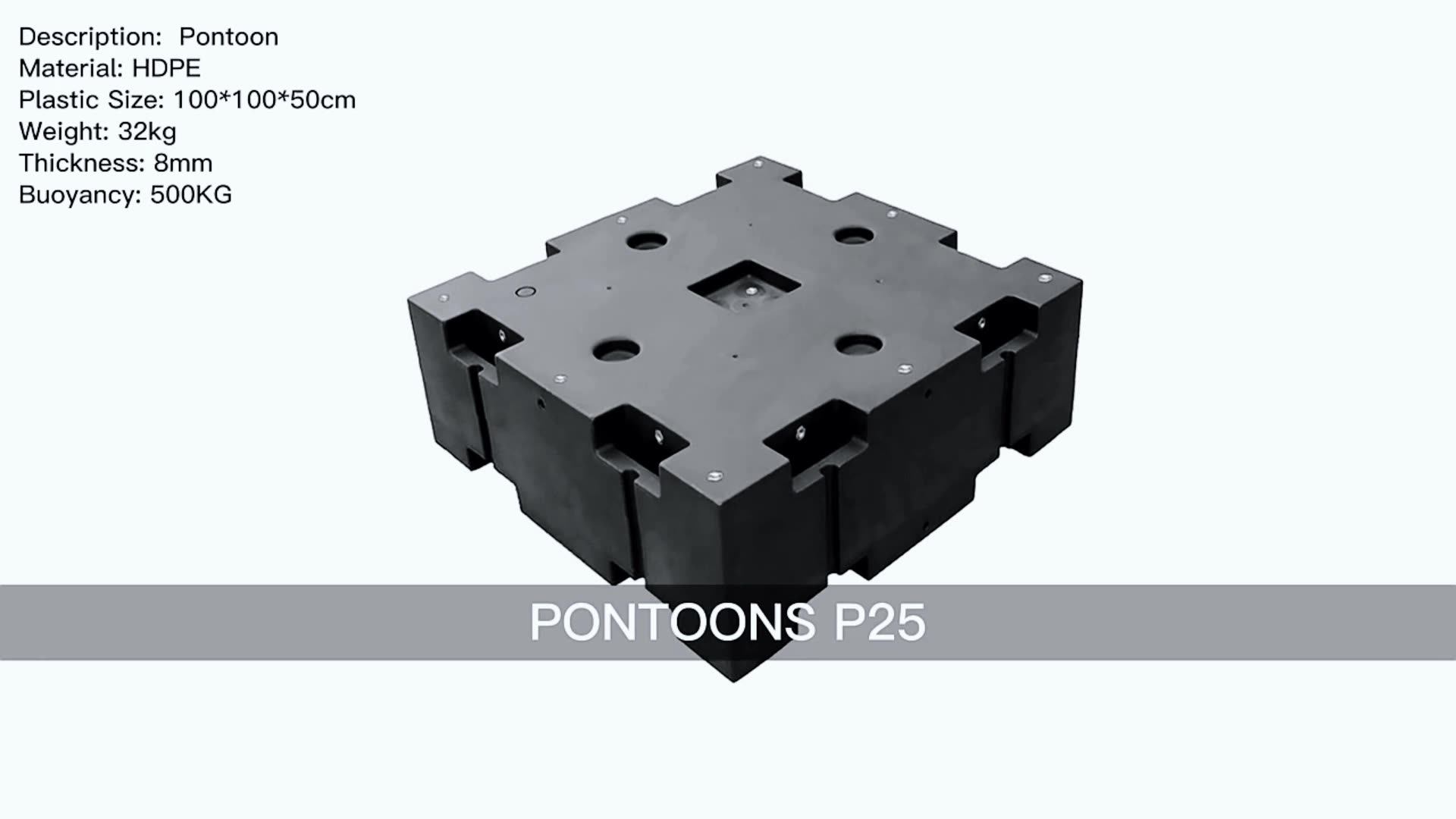 Large Buoyancy Floating Pontoons Modular Pontoons For Yachts - Buy ...