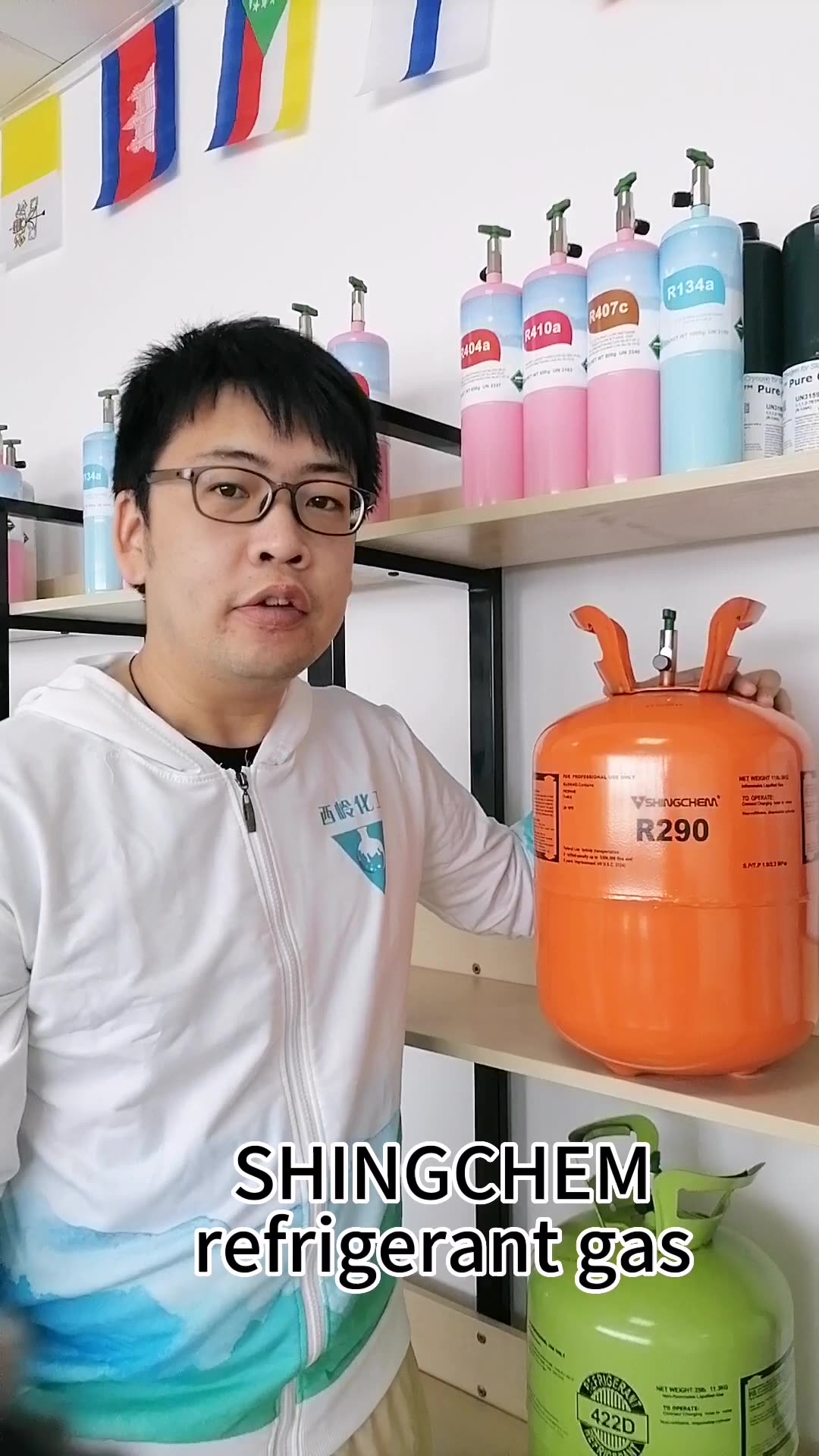 Shingchem Gas Propano R290 Refrigerante Gas Propano 5kg Disposable Cylinder From China Factory ...