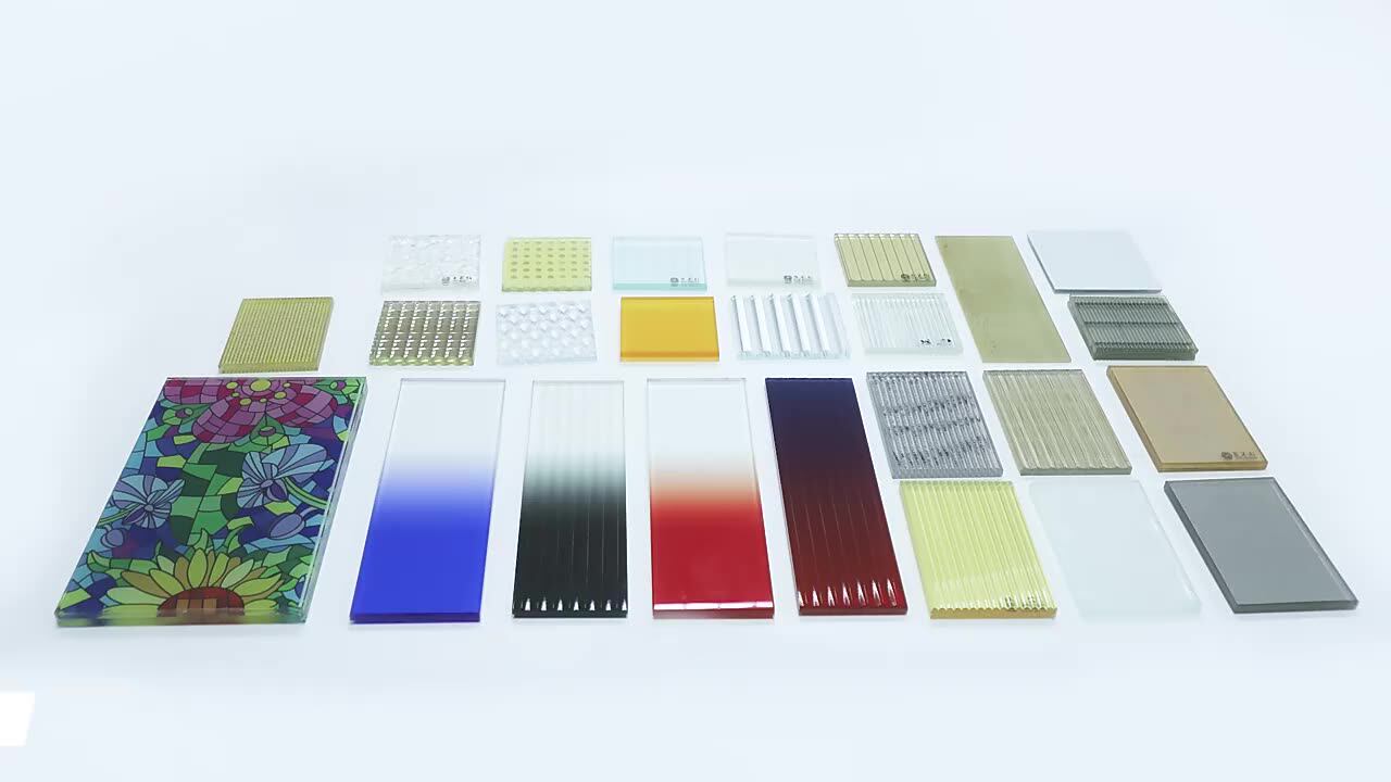 Decorative Transparent Tempered Ribbed Reeded Moru Wave Fluted Glass ...