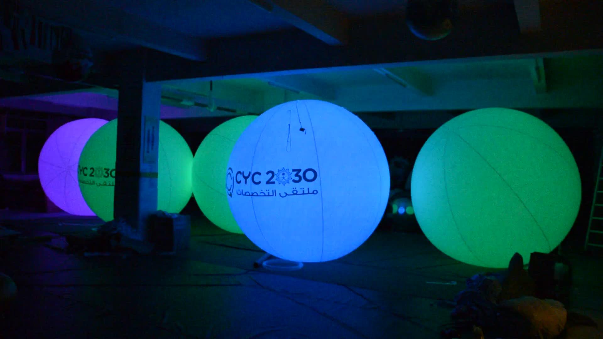 Inflatable Tripod Lighting Balloon / Inflatable Standing Pole Led ...