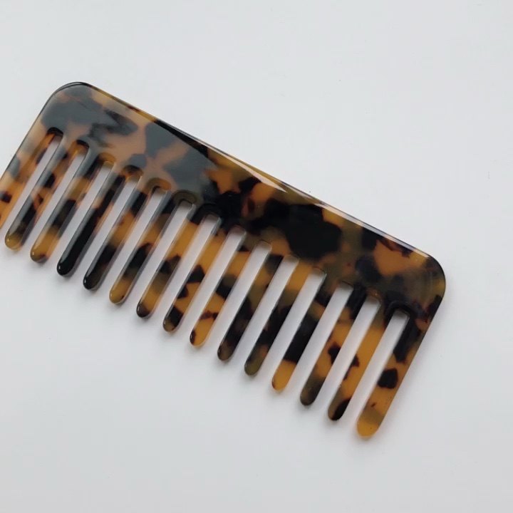 2020 Trendy Vanity Gifts Fashion Cellulose Acetate Tortoise Hair Comb ...