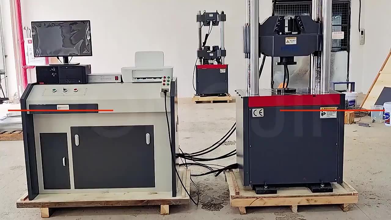 Universal Hydraulic Servo Tensile Testing Machine Customized Computer ...