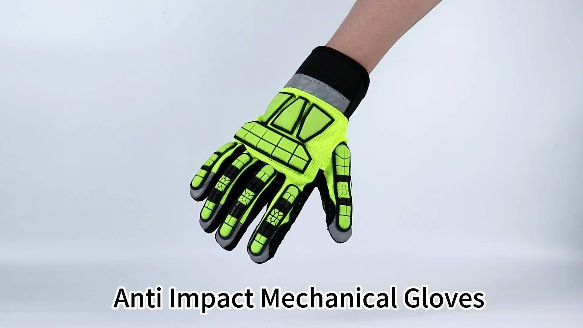 Tpr Anti Slip Construction Industrial Protective Guantes Safety ...