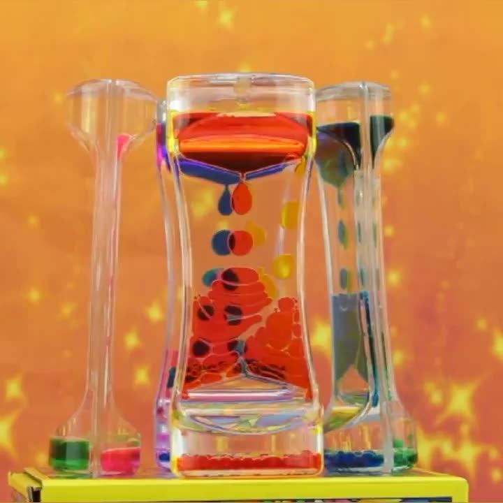 2022 Dual Color Drip Liquid Timers Liquid Motion Gravity Bubbler Timer ...