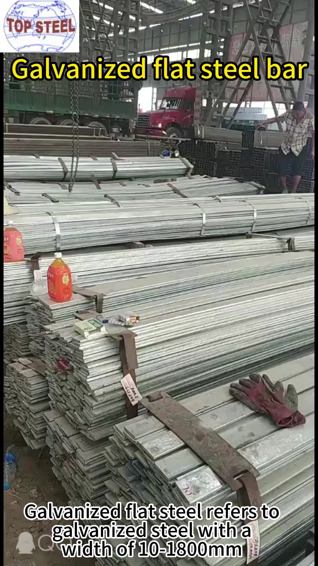 China 4mm 5mm 6mm Thick Hot Dip Galvanized Steel Flat Bars 1050 1084 ...