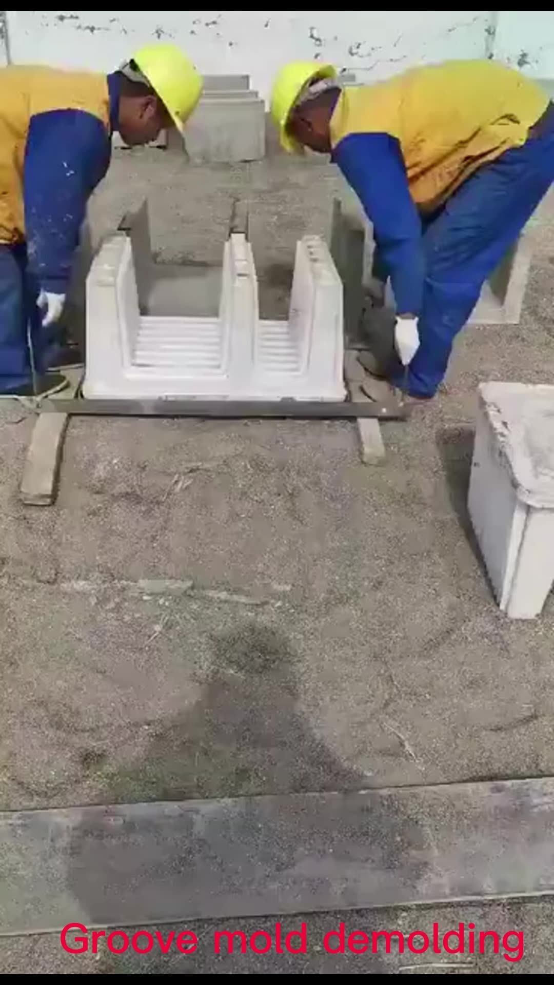 U Water Channel Mold For Drains Cement Concrete Plastic Black ...