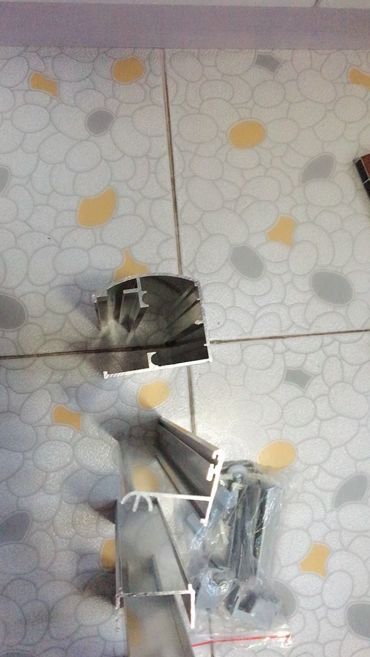 Chrome Bright Aluminum Shower Door Frame Aluminum Profile For Glass ...