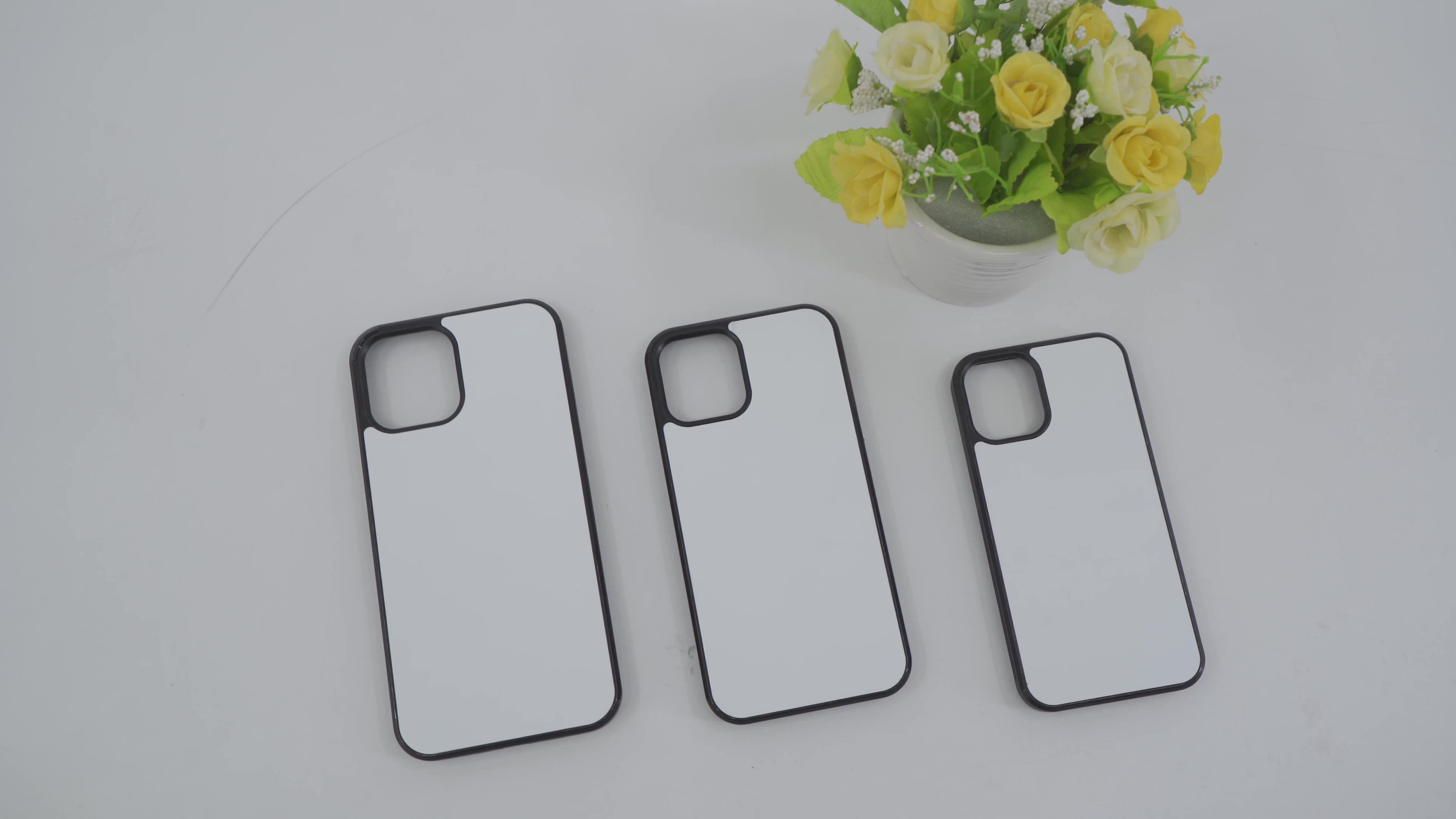 Sublimation Phone Case 2d Tpu Mobile Cover In Black White And ...