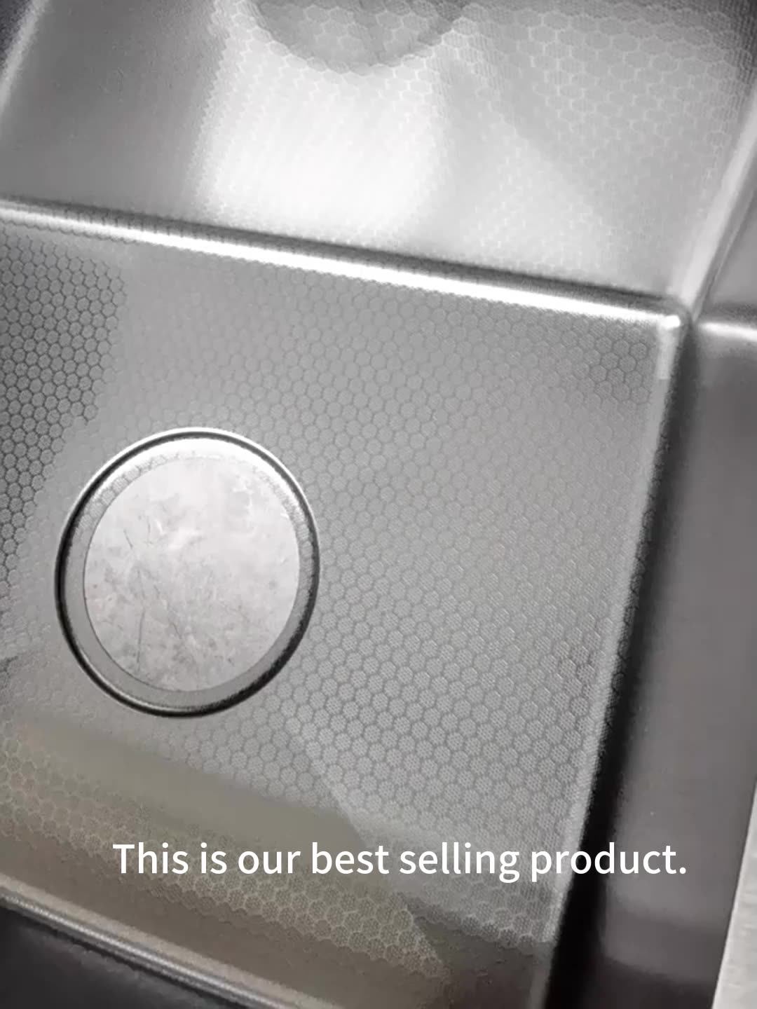 Tiktok Undermount Single Bowl Nano Honeycomb Embossed 304 Stainless ...