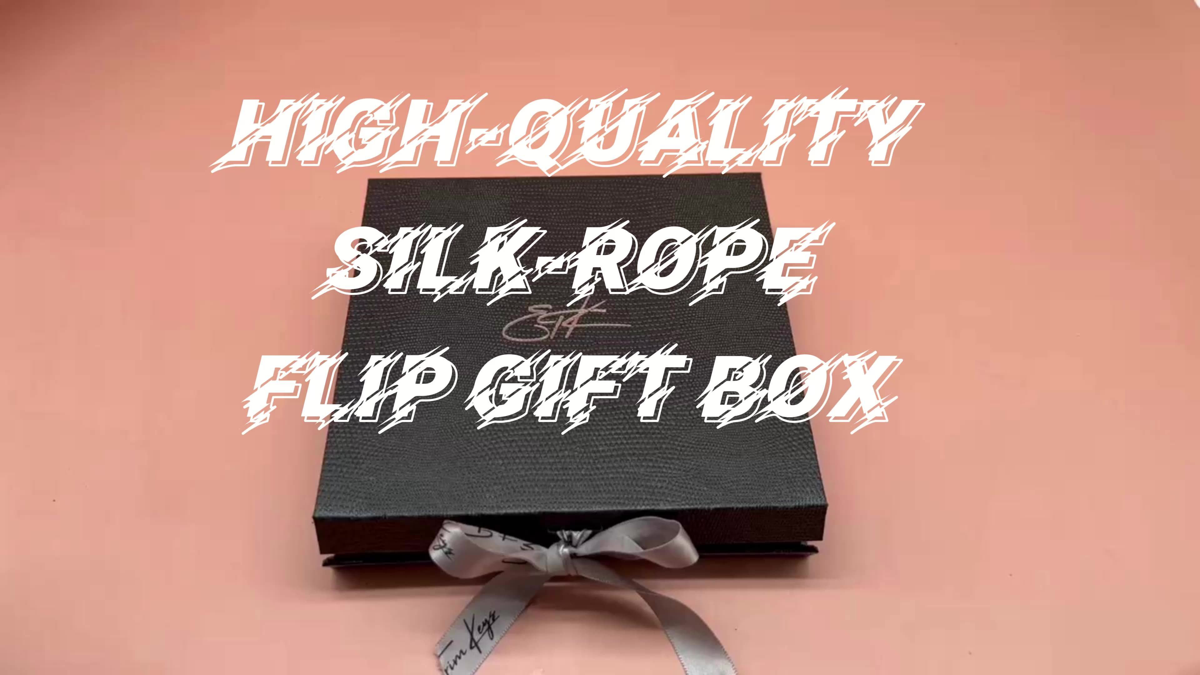 Luxury Jewelry Packaging Embossed Logo Flipping Lid Ribbon Gift Boxes Wholesale Uv Customised ...