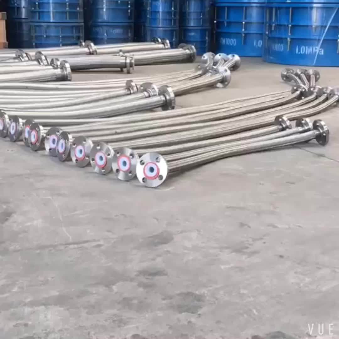 Pipe Connection Ss304 Wire Mesh Stainless Steel Flexible Bellow Metal ...