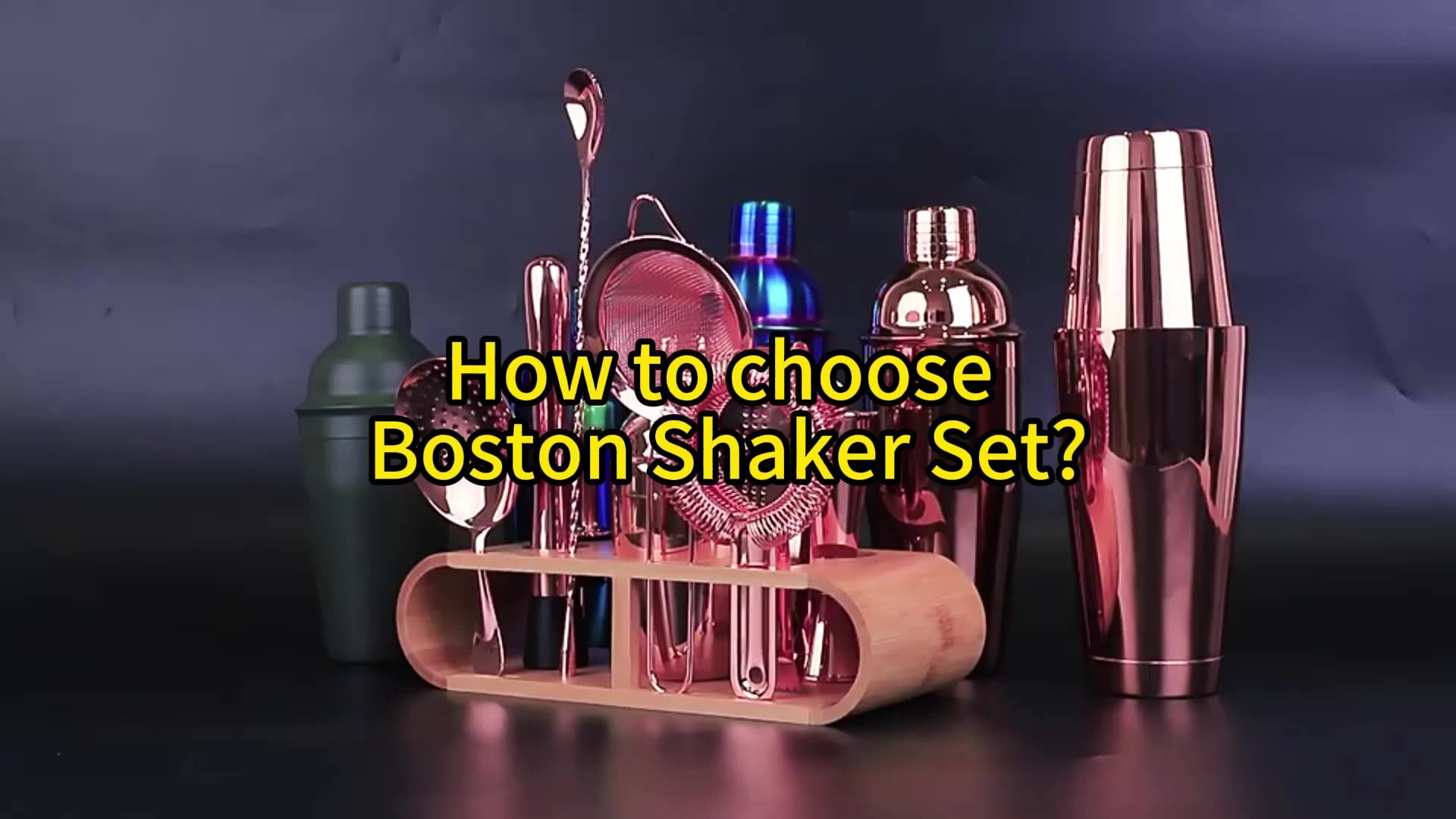 High Quality Metal Stainless Steel Bar Spoon Boston Shakers Double ...