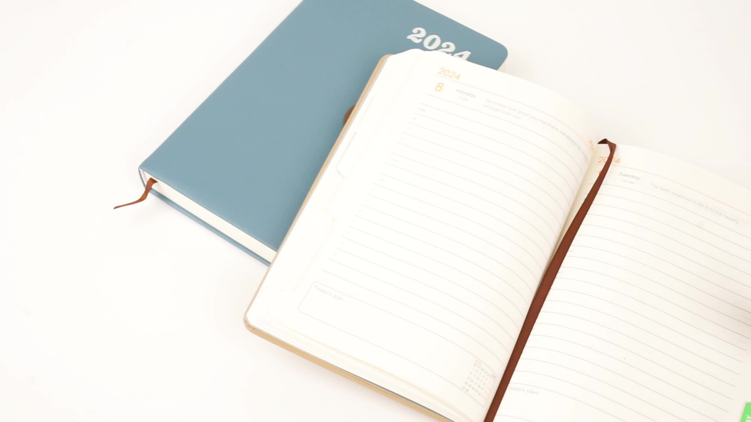 Personalized Wholesale Pu Leather A5 Notebooks Agenda Planner Embossed ...