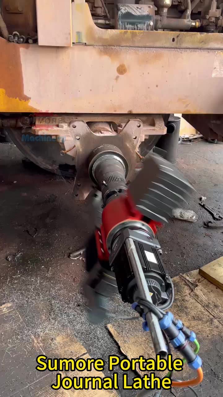 Sp251 Automatic Portable Shaft End Lathe Journal Lathe With Circular ...