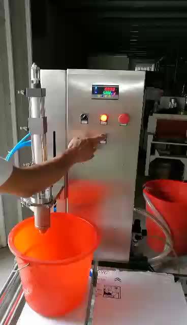 1-200l Drum Filling Machine/2 Nozzle Liquid Filling Machine With ...