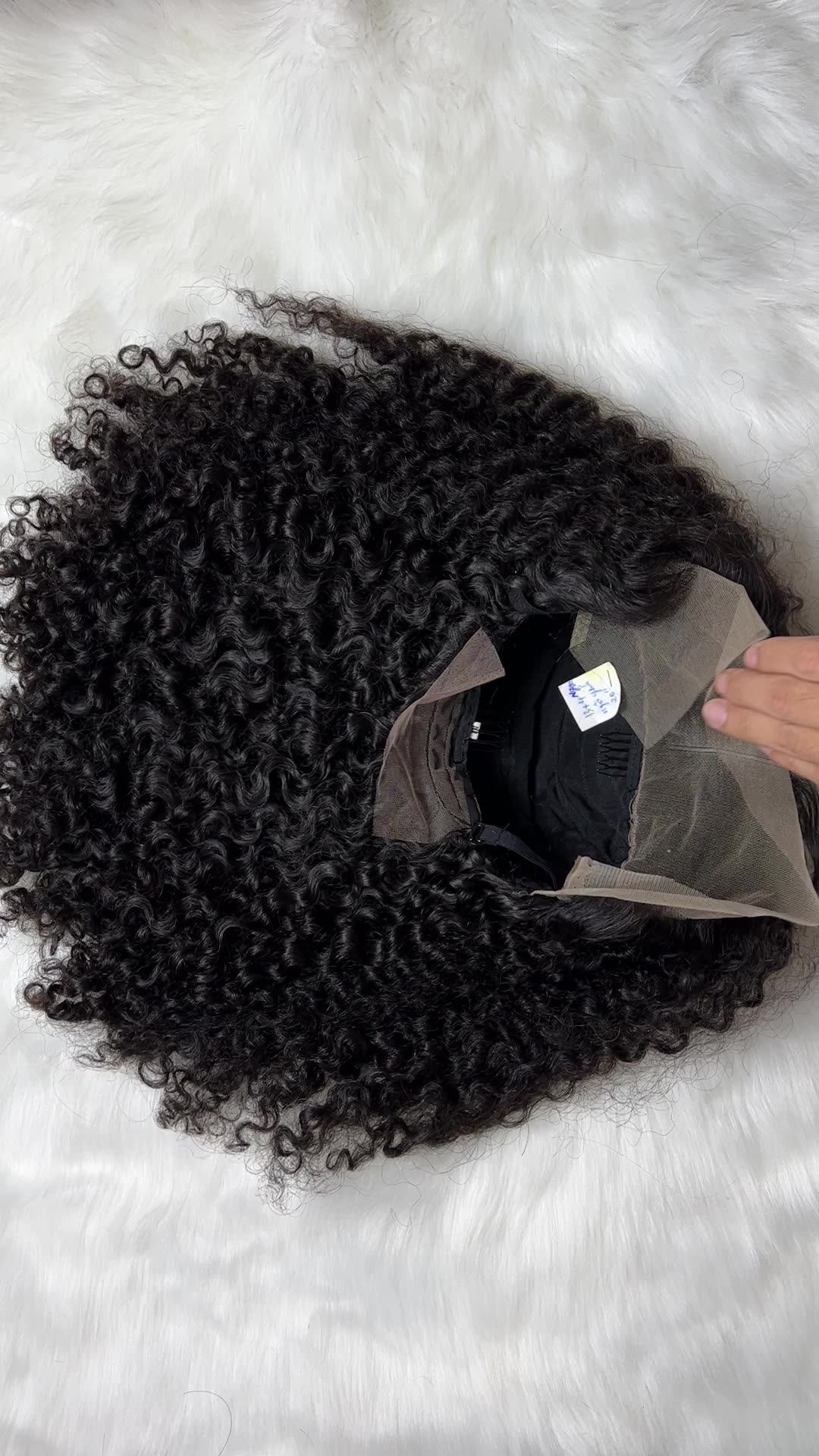 Burmese Curl Middle Part Closure Wig Vietnamese Women Super Double ...