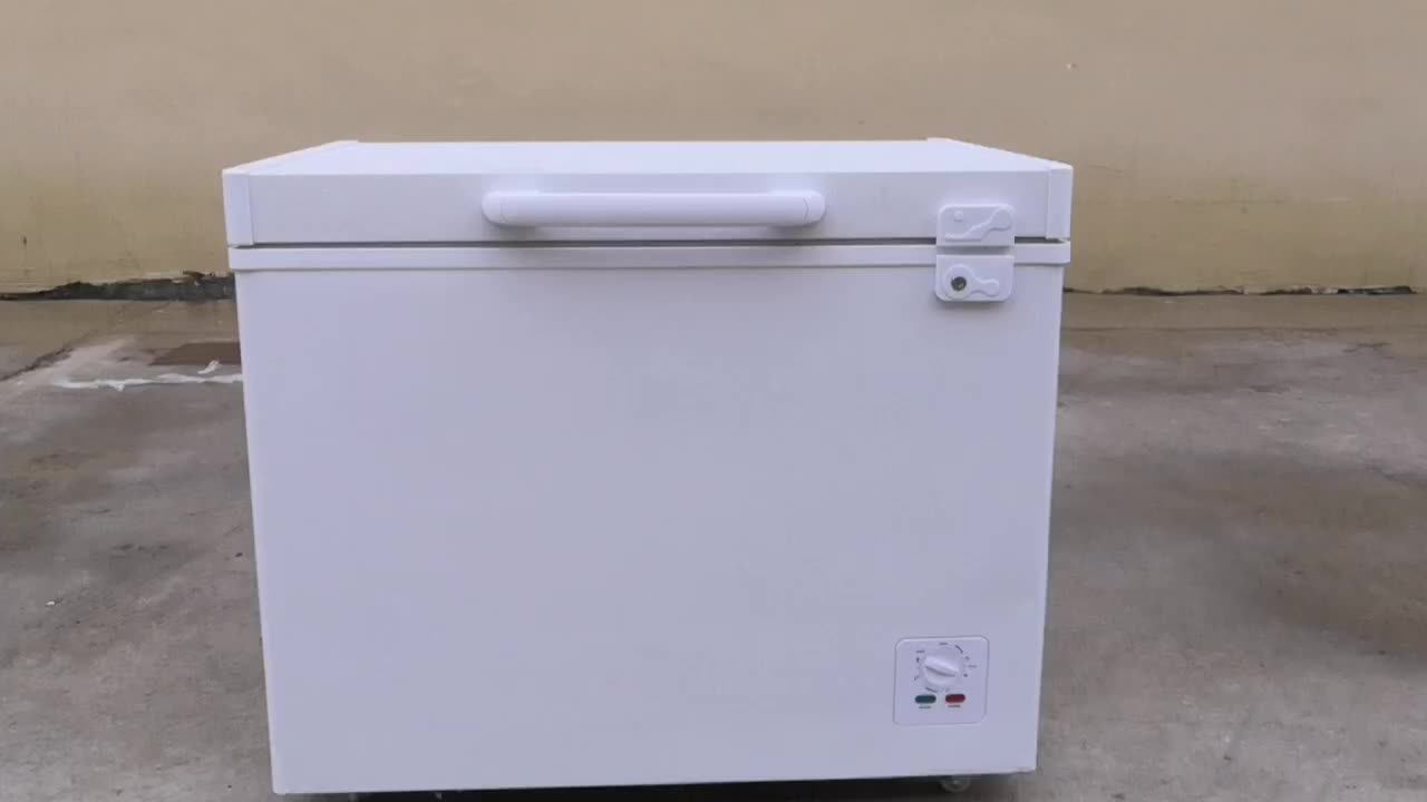 258l 12v/24v Dc Solar Chest Freezers Single Door Build Factory Ac/dc ...