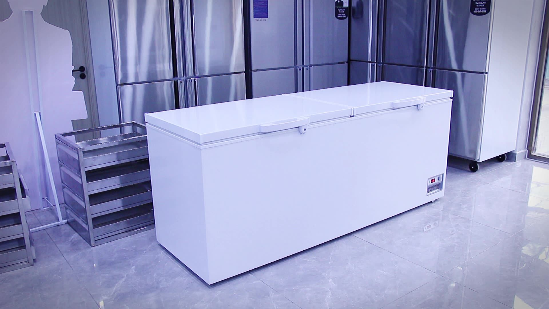 Supermarket Horizontal Freezer Large Capacity Top Open Deep Freezer ...