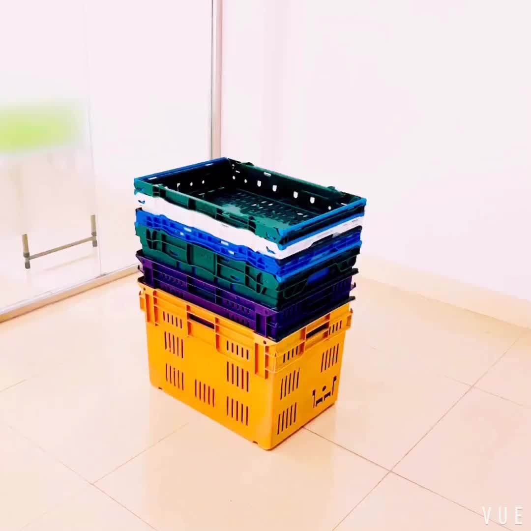 Factory Stack Nest Reusable Plastic Crates Vegetable And Fruit Crate ...