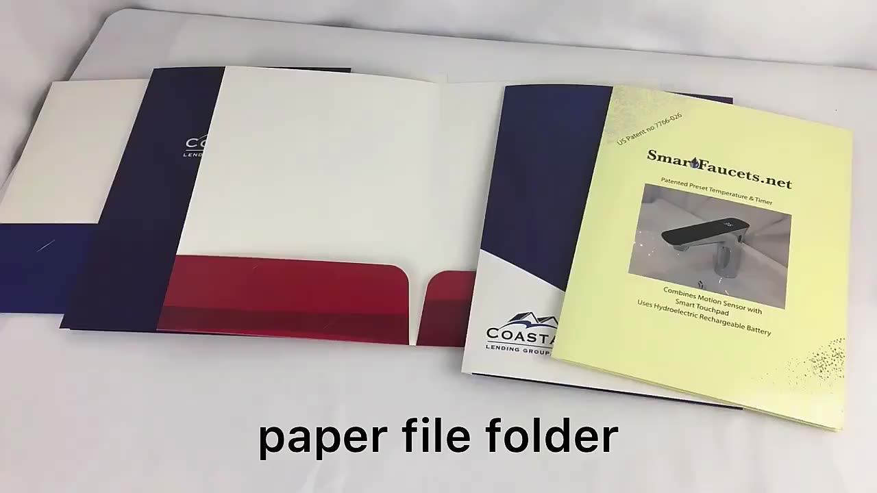 Fashion Custom Design A4 Business School Paper File Folders Colorful ...