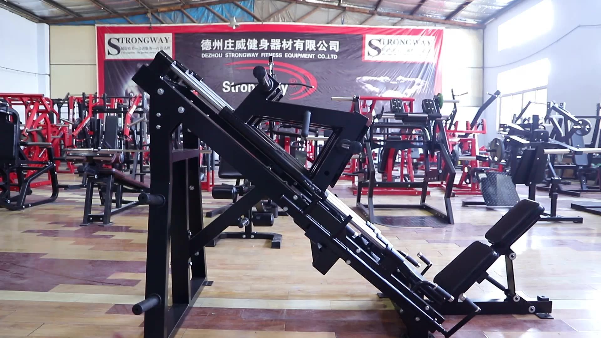 Commercial Gym Smith Fitness Machine Body Building 45 Degree Leg Press ...