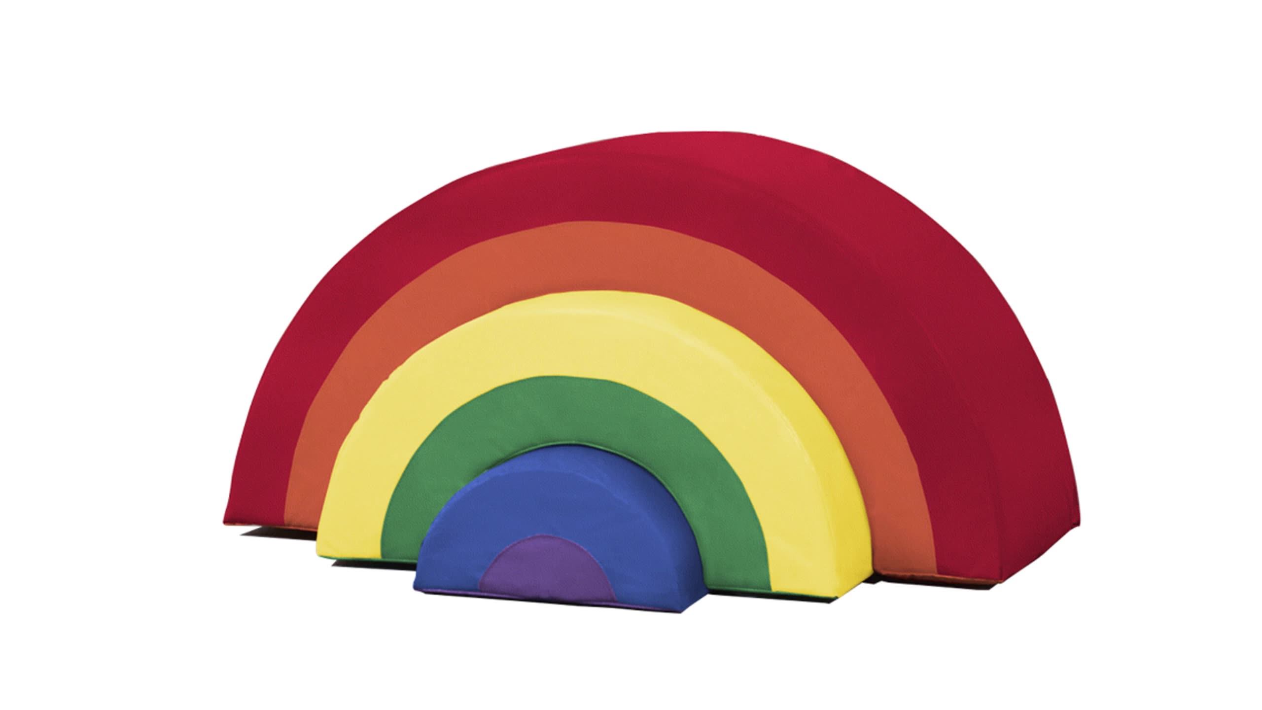 Rainbow Arch Nesting Puzzles Soft Play Equipment Set For Toddler Climbing And Crawling For ...