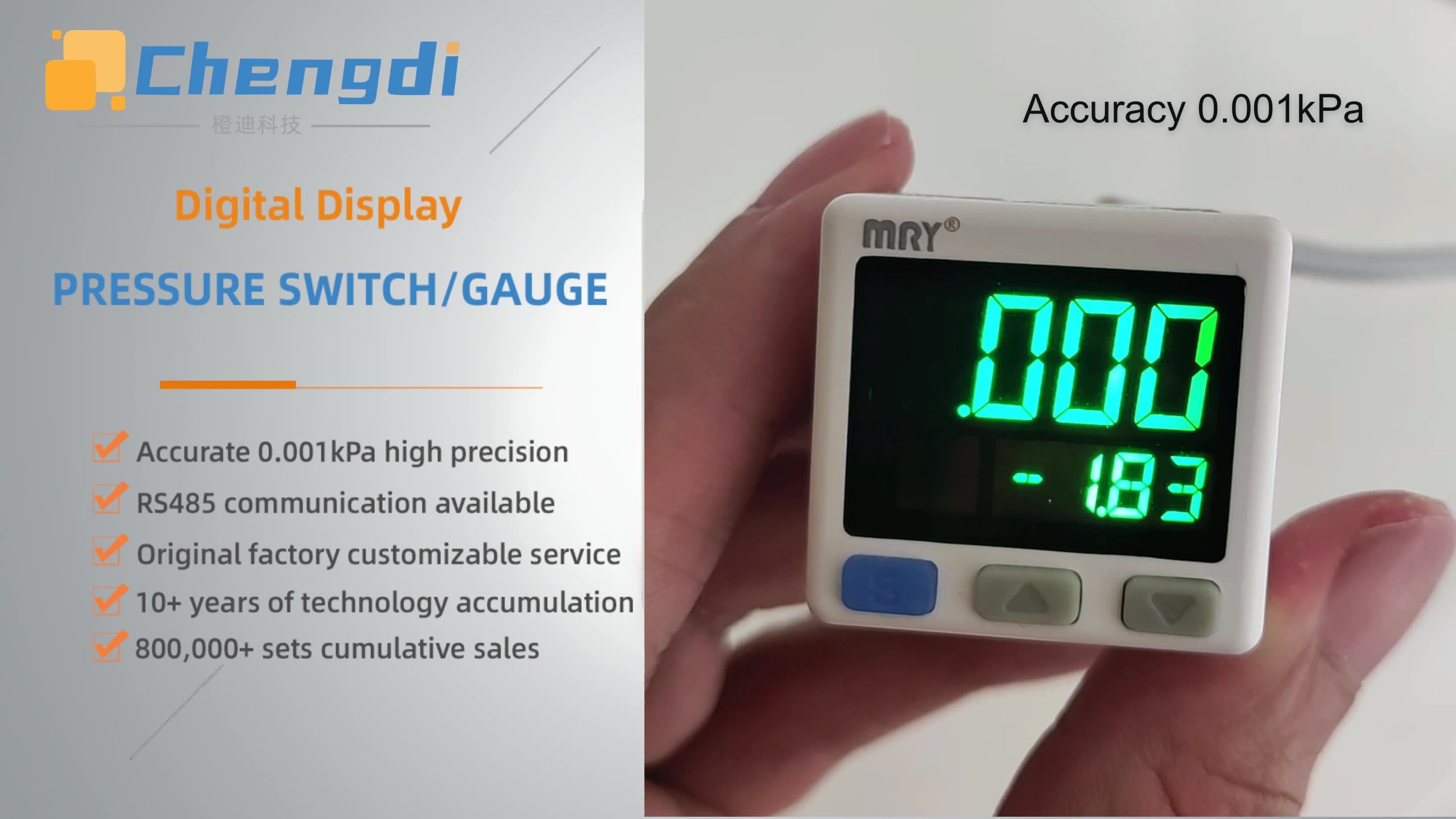 High Precision Digital Pressure Switch 485 Communication Positive And ...