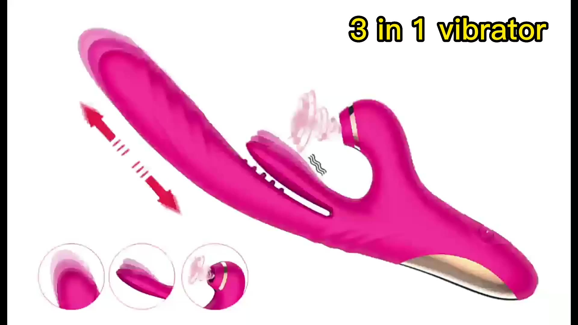 Amazon Hot Selling Heating Function Bunny Ear Clit Stimulation Vaginal