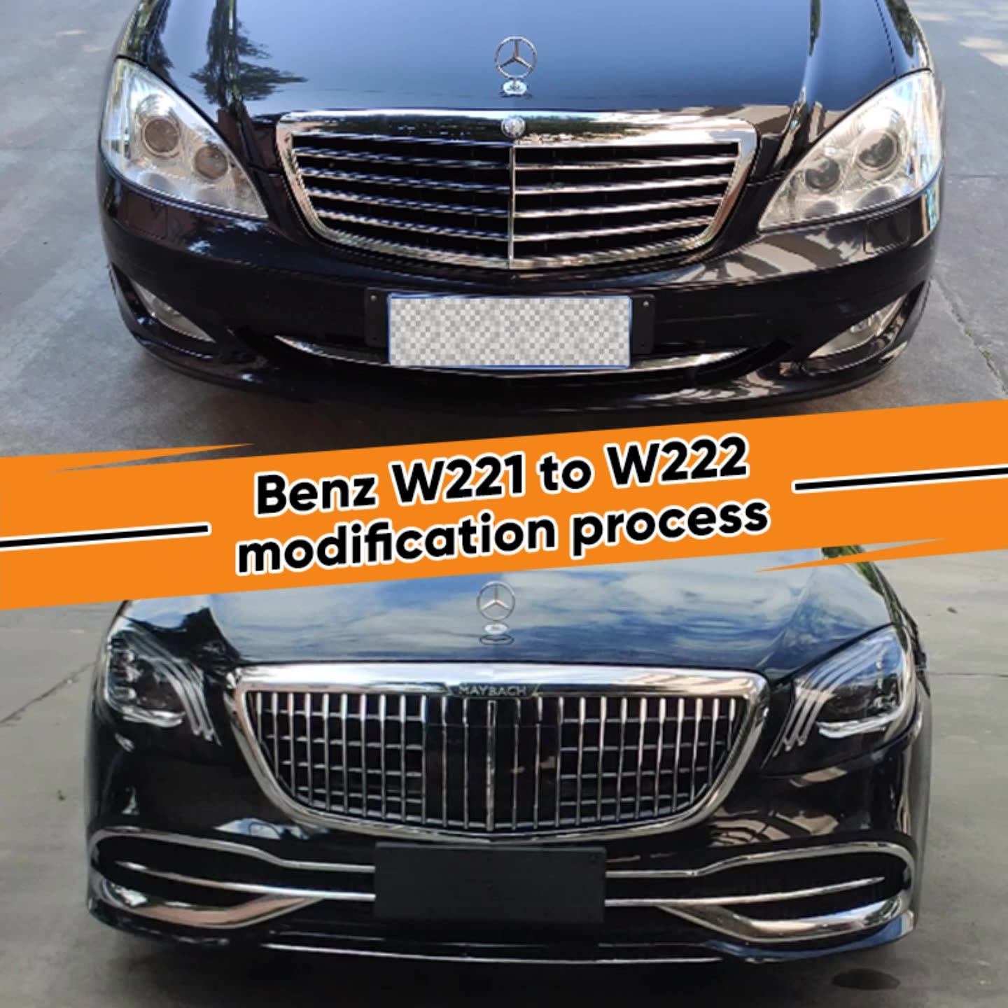 Auto S Class Upgrade W221 Upgrade To W222 Full Body Kits Front Grille ...