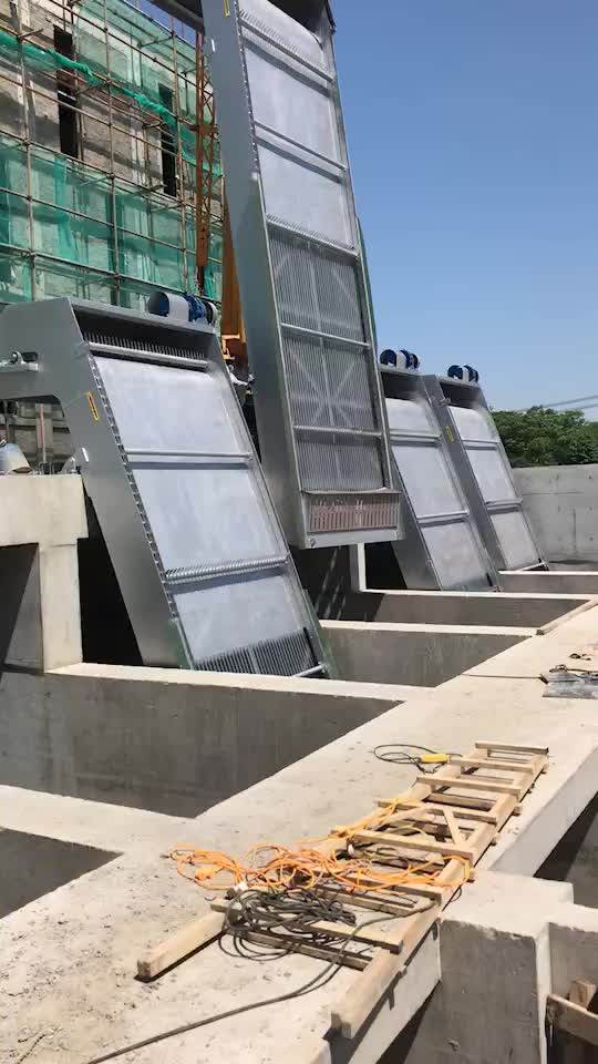 Wastewater Treatment Mechanical Coarse Bar Screen Automatic Manual ...