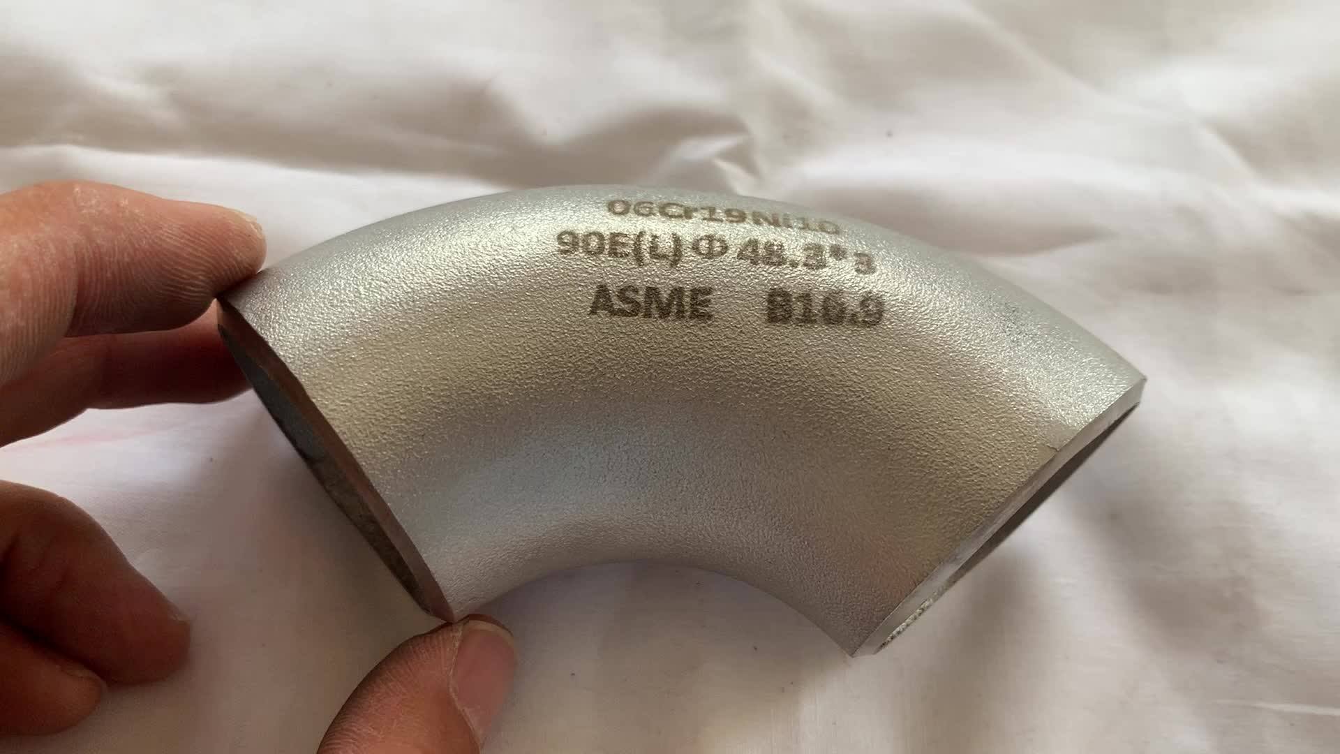 Steam Elbow Butt Weld Pipe Fitting Stainless Steel Elbow Ss304 Ss316l ...
