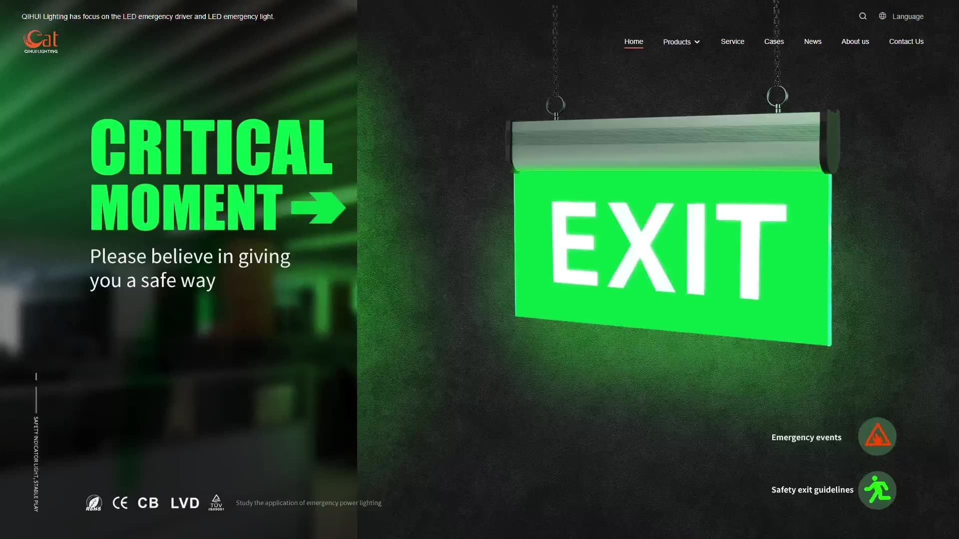 Housing Recessed Led Exit Sign Emergency Light Double Side Aluminum Led ...