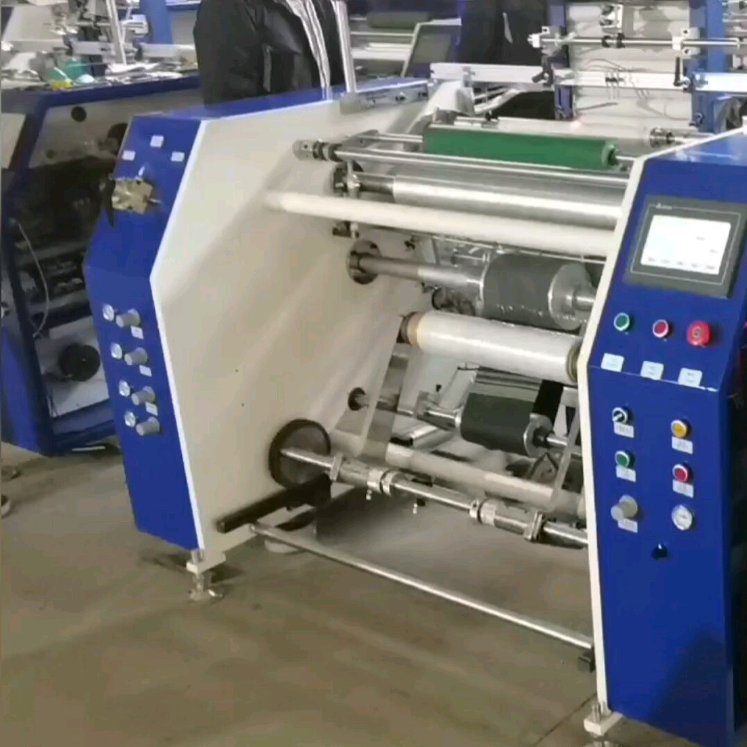 Semi Auto Stretch Film Slitter Rewinder Coreless Small Roll Rewinder ...