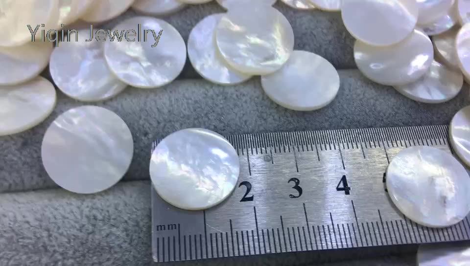 Wholesale White Round 20mm Flat Shells Mother Of Pearl Discs - Buy ...