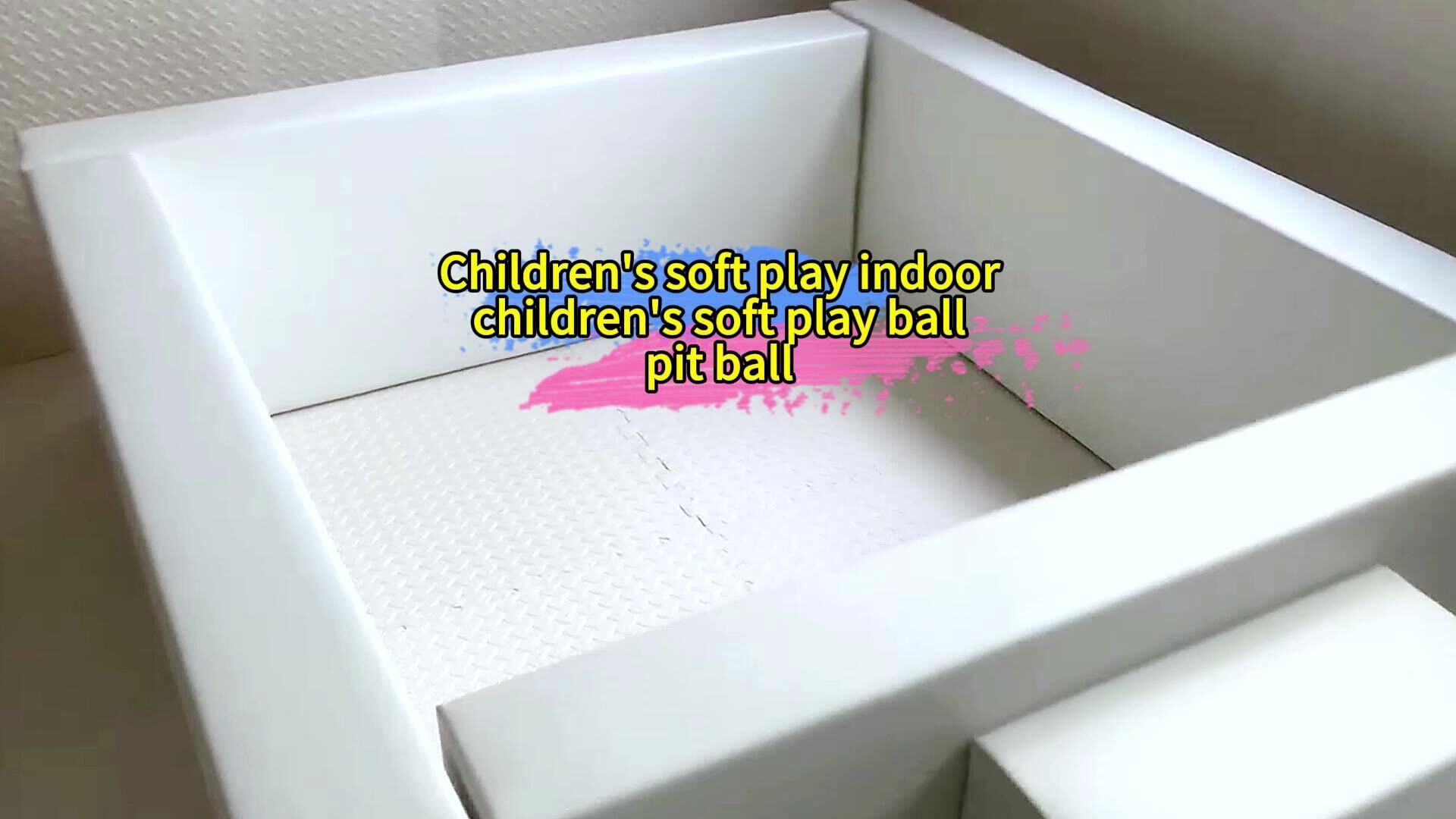 Popular White Square Ball Pit With Slide White Plastic Ball Pit Slide ...