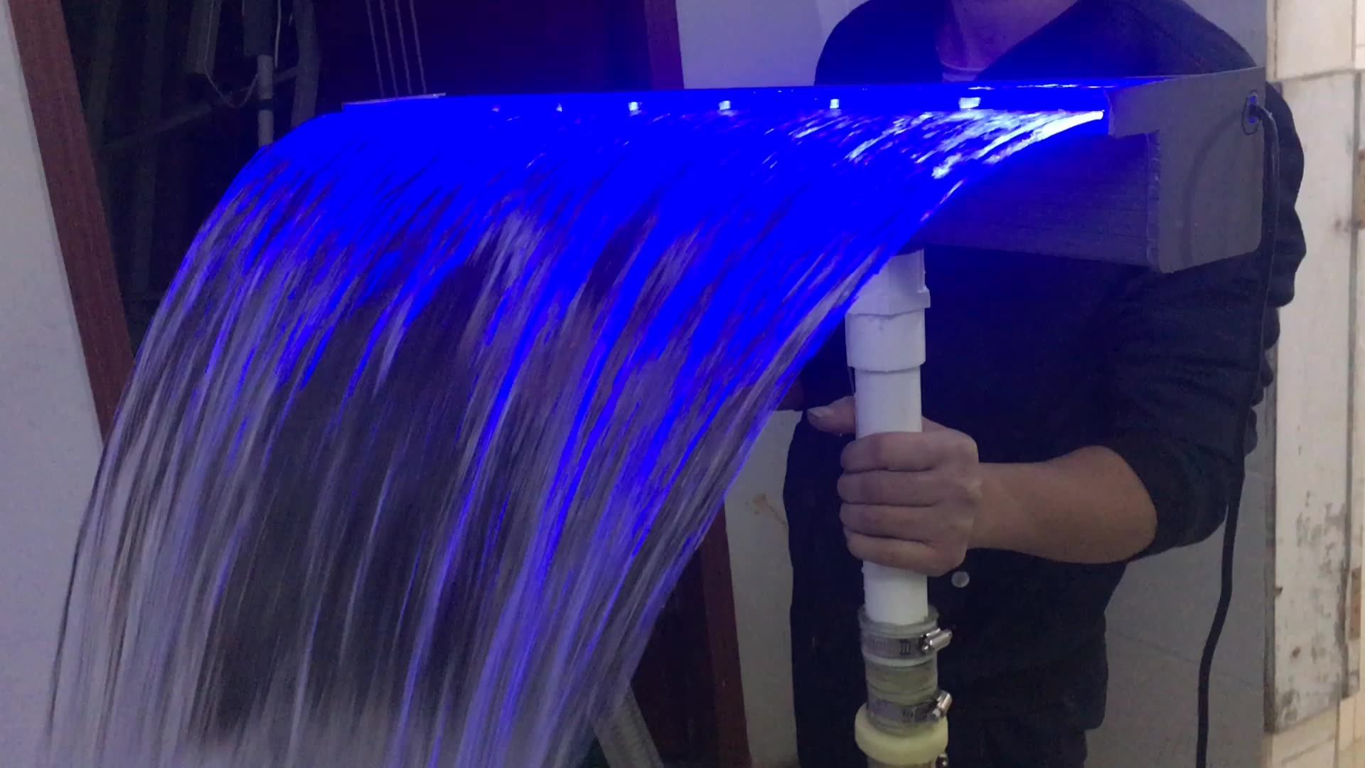 Descent Water Curtain Wall Landscape Ac 12v Waterproof Ip68 Garden ...