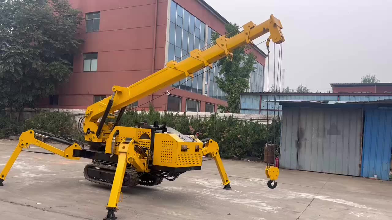 2t 3t 5t Crawler Spider Crane With Customized Lift Height Telescopic Boom Mobile Lifting Machine ...