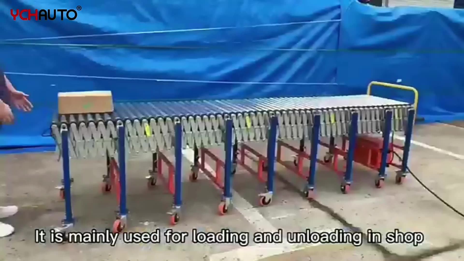 Poly V-belt Expandable Roller Conveyors System Two Directions Transfer ...