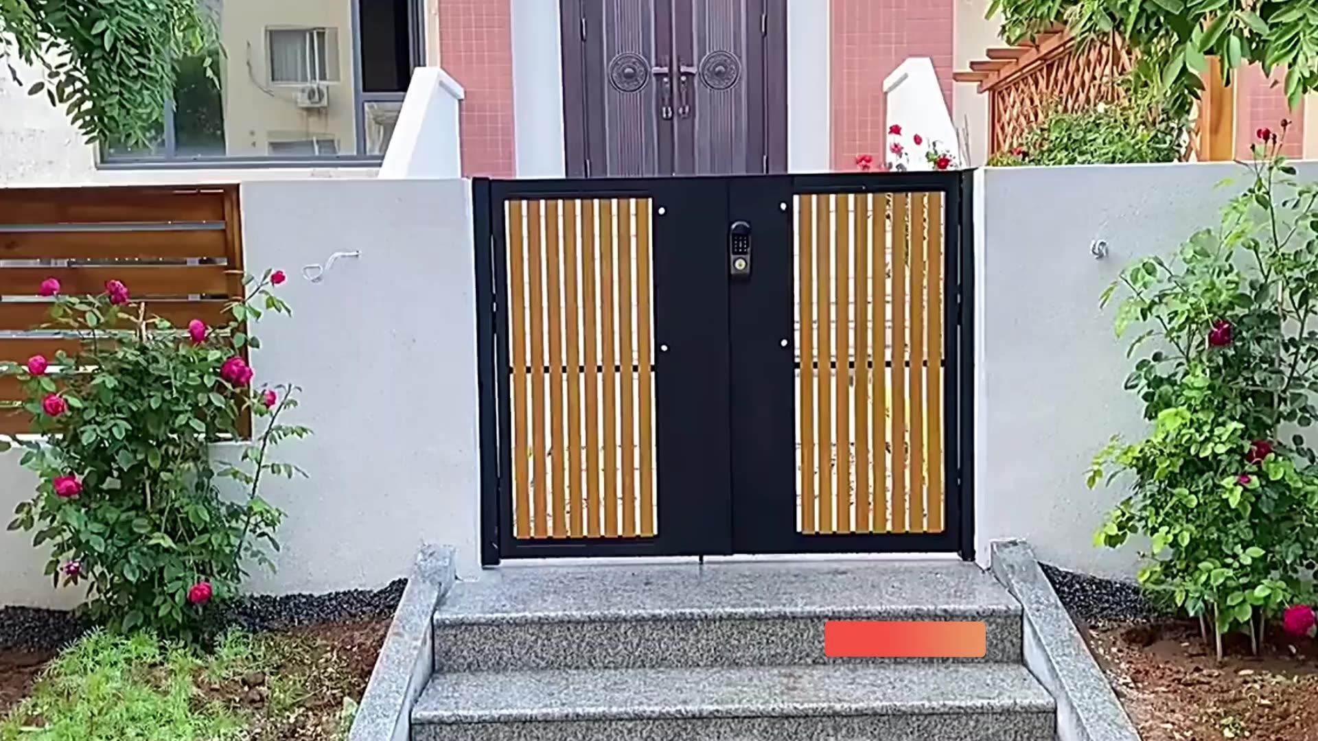 Latest Main Gate Modern Design Metal Grill Gate Double Houses Exterior ...