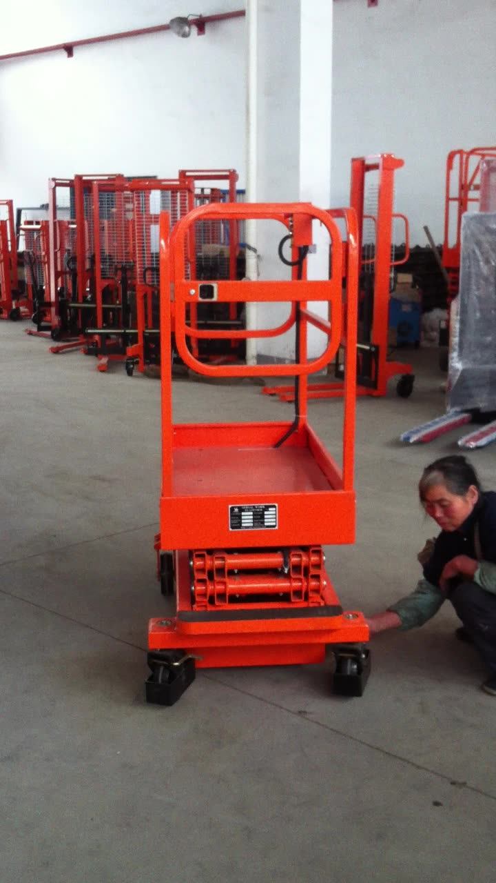 300kg 3m Scissor Lift Platform Mini Manual Scissor Lift Work Platform ...