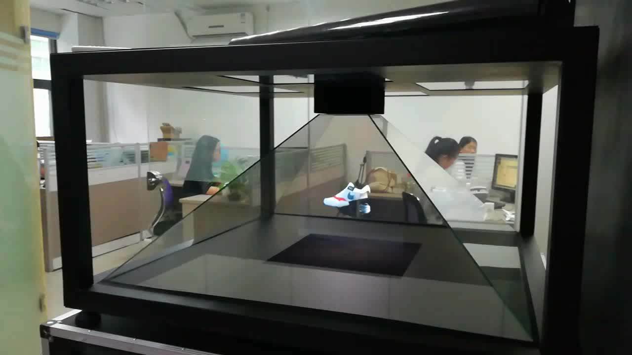 Large Size 4 Side 3d Hologram Pyramid Display Showcase Holobox - Buy 3d ...