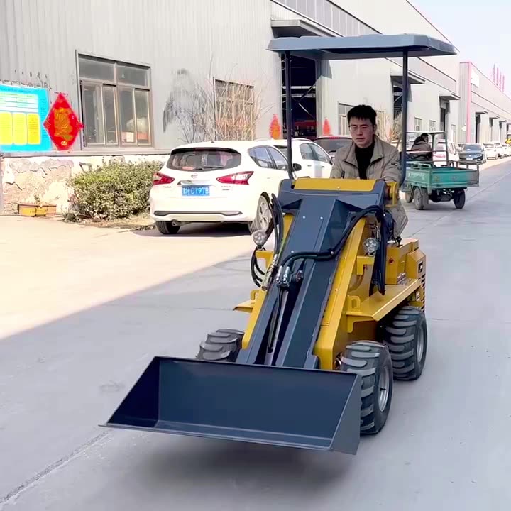 High Efficiency Caterpillar Track Skid Steer Loader Ce Approved Multi-function Mini Skid Steer ...