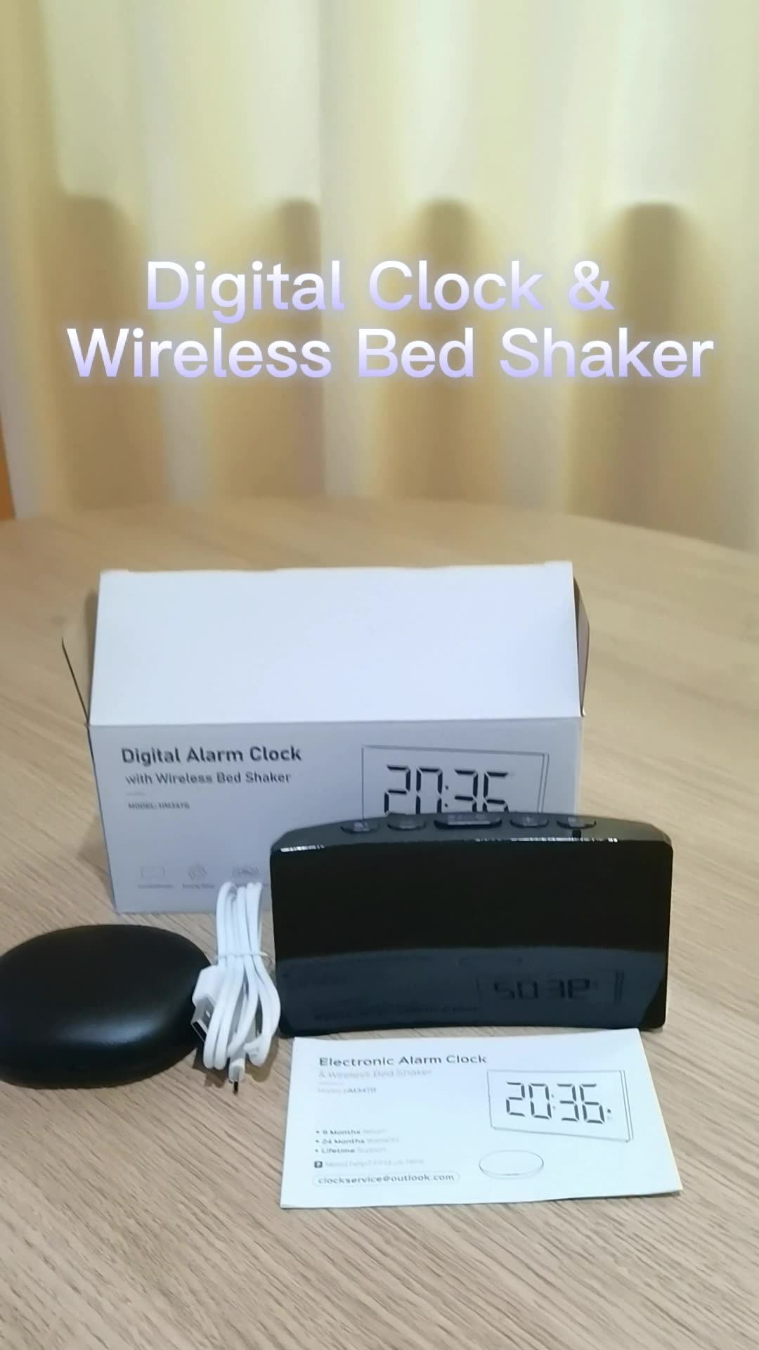 Haptime High Volume Vibrating Alarm Clock With Shaker Travel Led ...