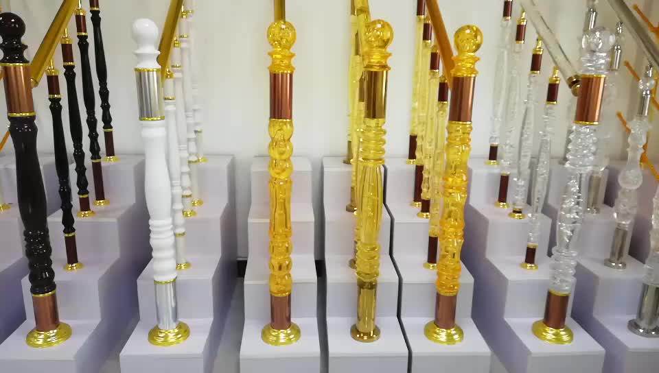 55mm Acrylic Stair Railing,Acrylic Pillars,Clear Acrylic Balustrades ...