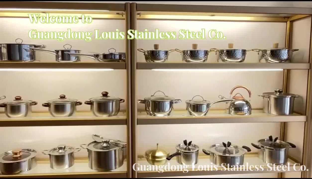 Factory Cooking Pot Set New Design Stainless Steel Cooking Pot Ware Non ...