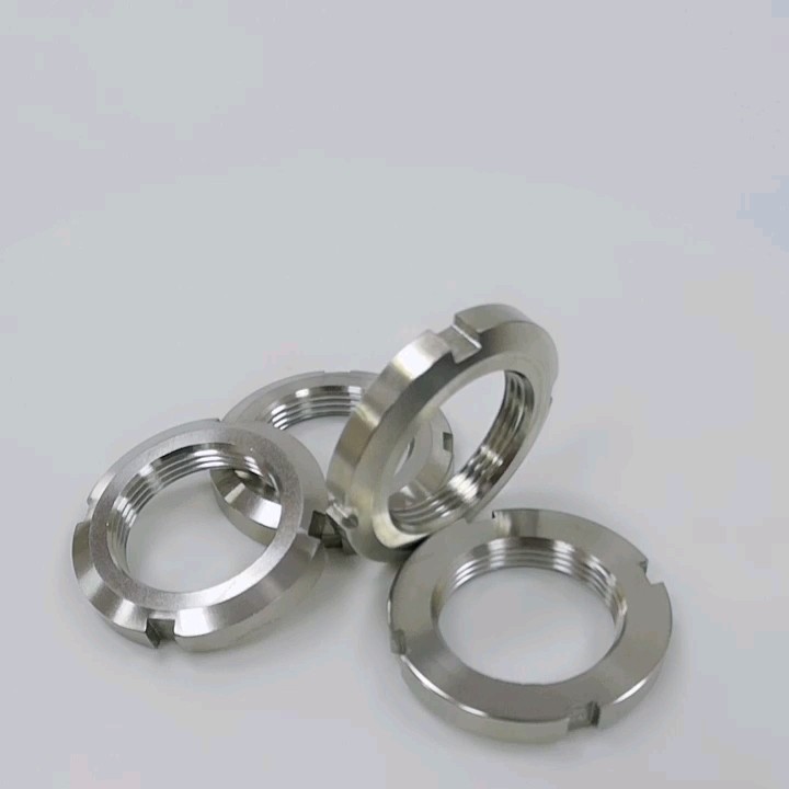 Din981 Standard Steel Round Slotted Shaft Nut,M20~m80 Locknuts For Use ...