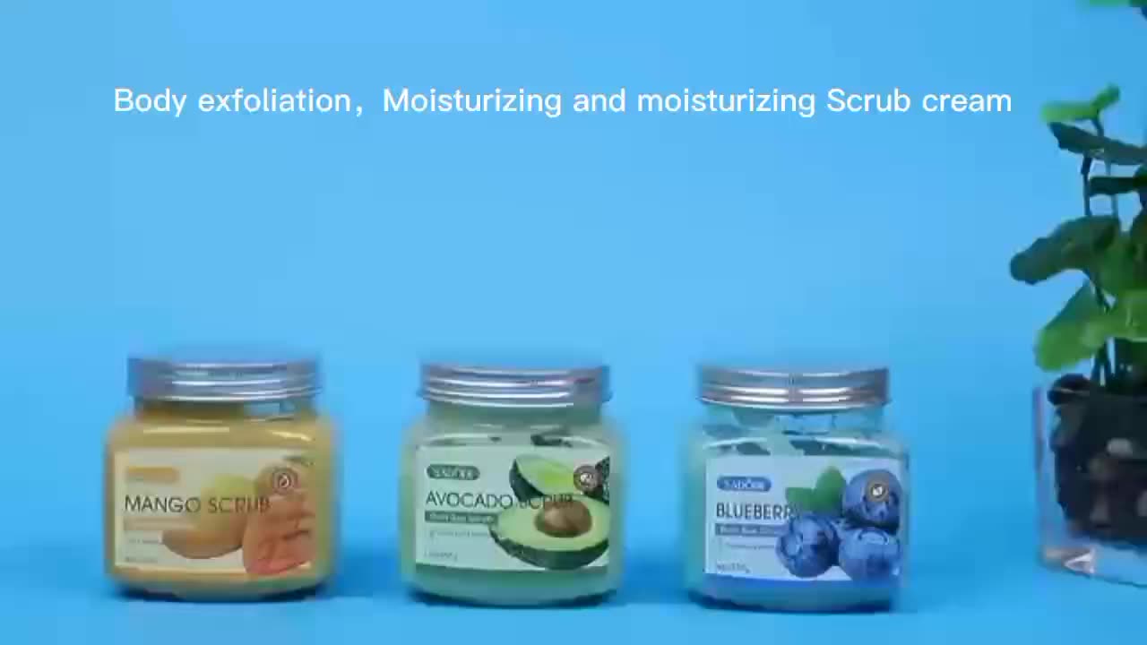 Sadoer Avocado Blueberry Mango Fruit Flavor Organic Bath Salt Moisturizing Nourishing ...