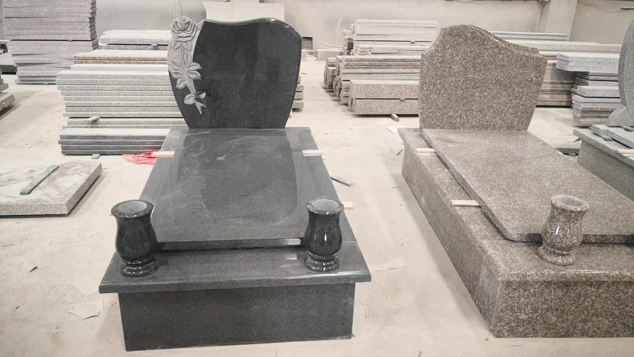 Blank Cemetery G603 Grey Granite Headstone Designs Memorial Tombstone ...